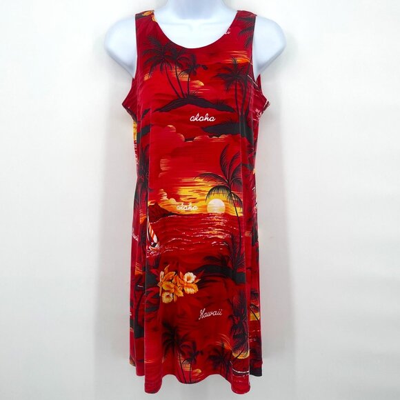 Vintage | Dresses | Vintage 9s Baba Mirasol Hawaiian Dress Beach Sunset ...